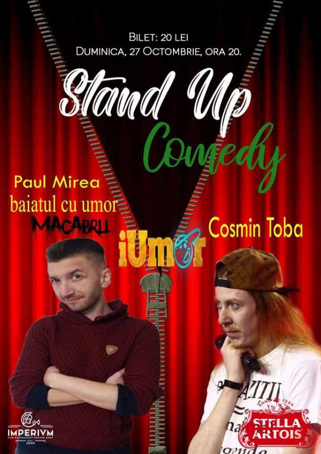 Stand Up Comedy cu Paul Mirea & Cosmin Toba - Diverse evenimente ...